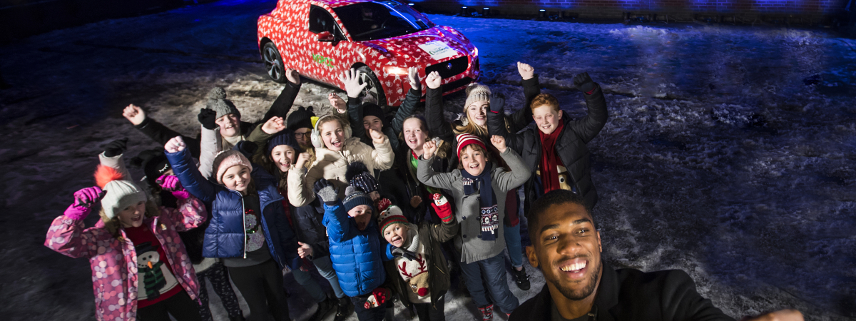 ANTHONY JOSHUA LIGHTS UP CHRISTMAS FOR NSPCC CHILDREN | JLR Media Newsroom