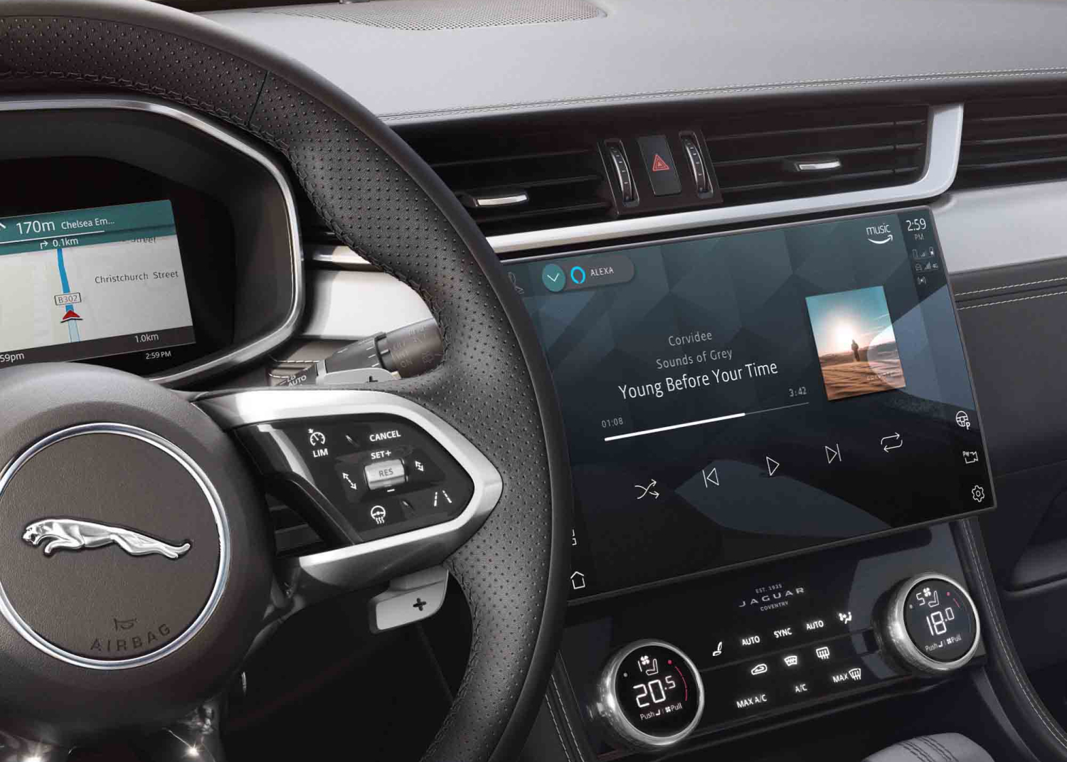 JAGUAR F-PACE AHORA CON EL MODELO 300 SPORT DE SEIS CILINDROS Y ALEXA ...